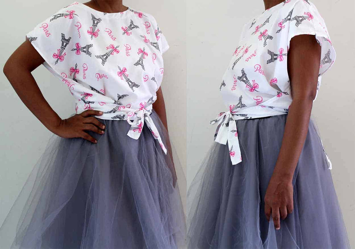 Summer Wrap Top – Free Sewing Pattern – Treasured Valley